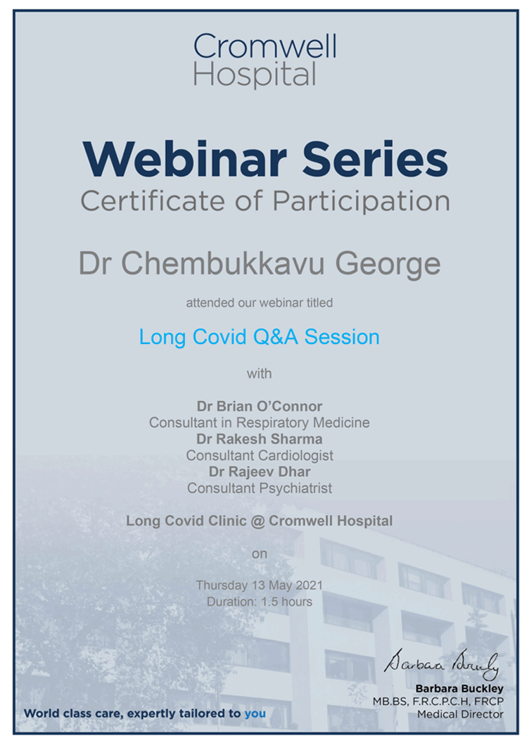 Credentials - The Private Doctor